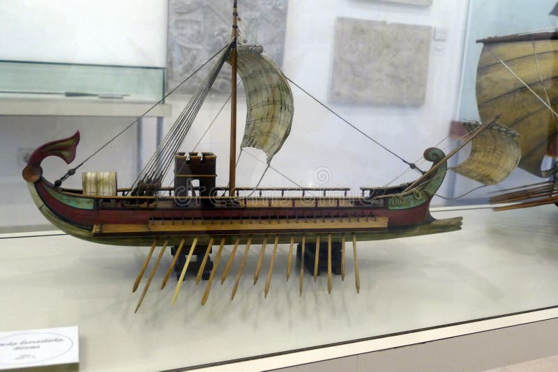 Model of Liburna Light Galley Editorial Photography - Image of croatia ...