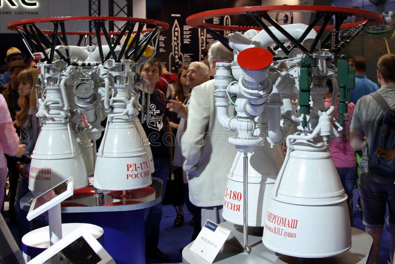 Liquid rocket engine NK-33 editorial stock image. Image of industrial ...