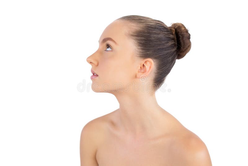 Model looking up stock photo. Image of clean, caucasian - 33214916