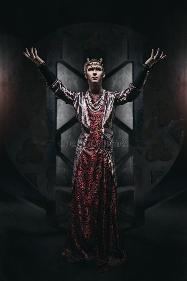 Model Man in Fantasy Costume Stock Photo - Image of mysterious, costume ...