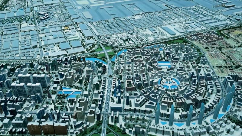 Model of the Master Plan of Real Estate Development. Concept Stock ...