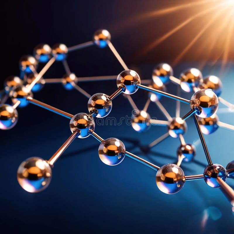 Model of Molecular Structure, Chemistry Representation of Molecule ...