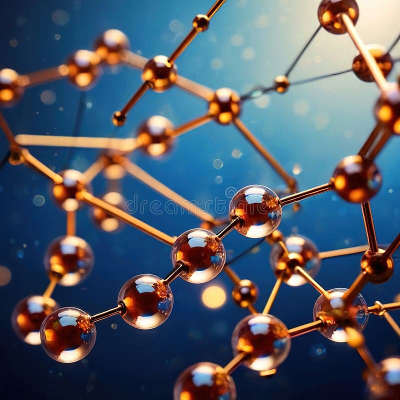 Model of Molecular Structure, Chemistry Representation of Molecule ...