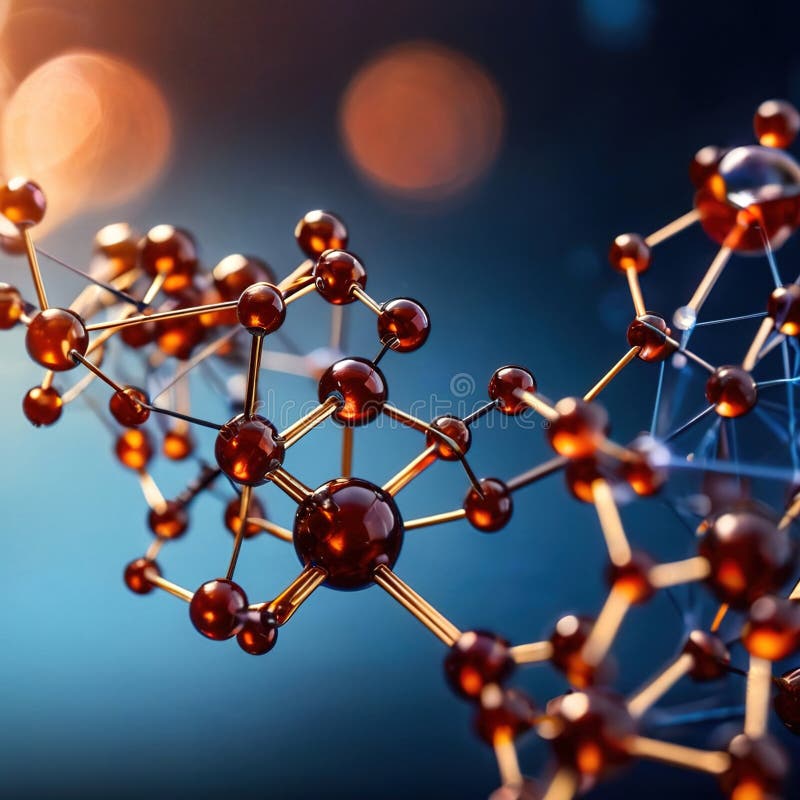 Model of Molecular Structure, Chemistry Representation of Molecule ...