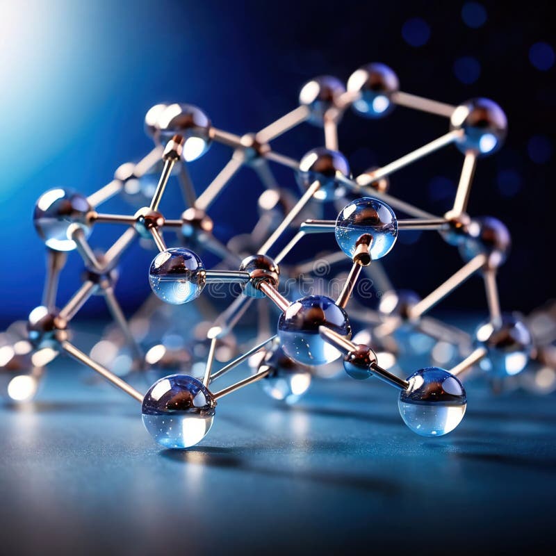 Model of Molecular Structure, Chemistry Representation of Molecule ...