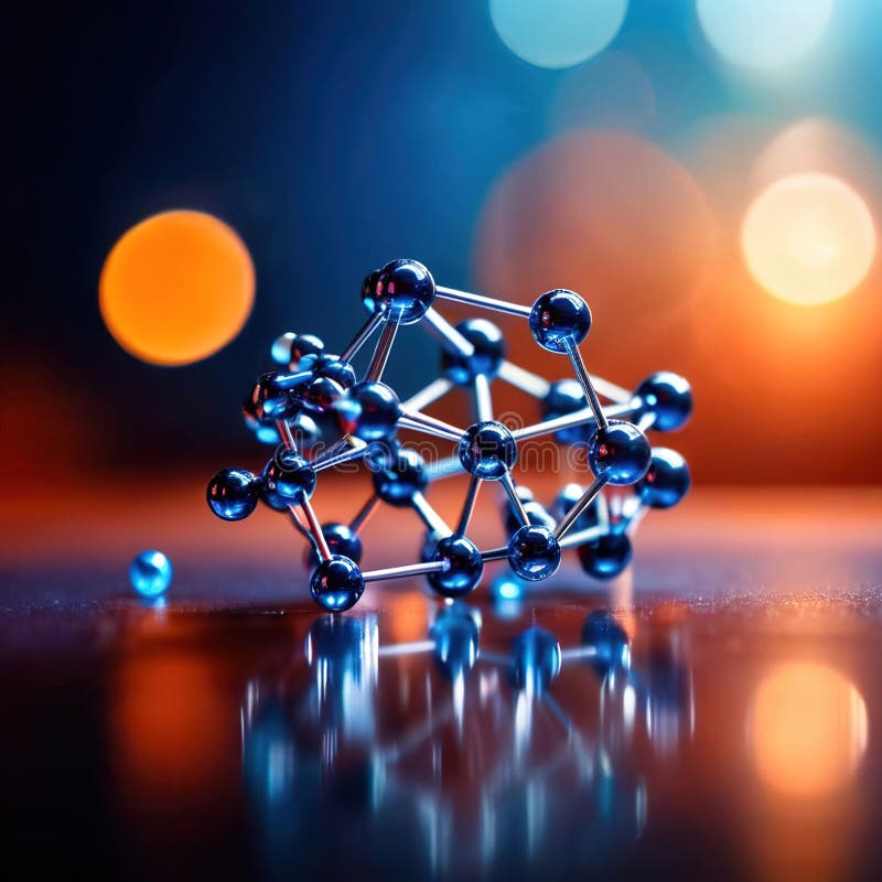 Model of Molecular Structure, Chemistry Representation of Molecule ...