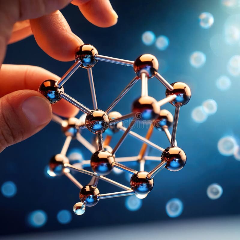 Model of Molecular Structure, Chemistry Representation of Molecule ...