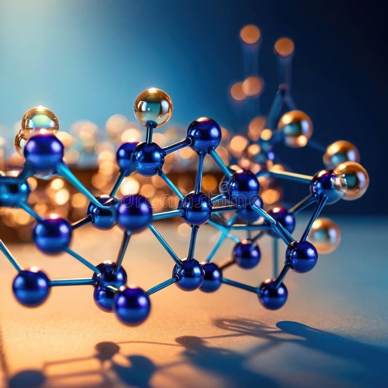 Model of Molecular Structure, Chemistry Representation of Molecule ...
