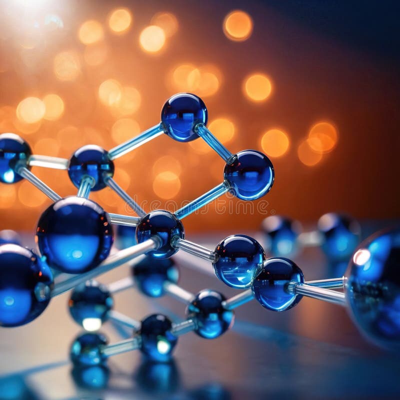 Model of Molecular Structure, Chemistry Representation of Molecule ...