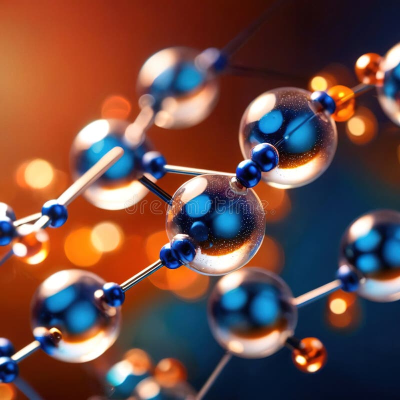 Model of Molecular Structure, Chemistry Representation of Molecule ...
