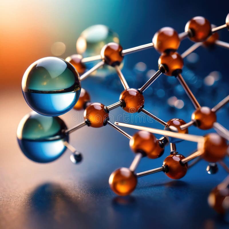Model of Molecular Structure, Chemistry Representation of Molecule ...