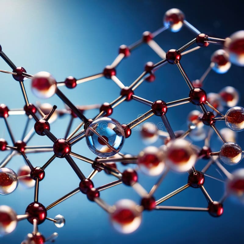 Model of Molecular Structure, Chemistry Representation of Molecule ...