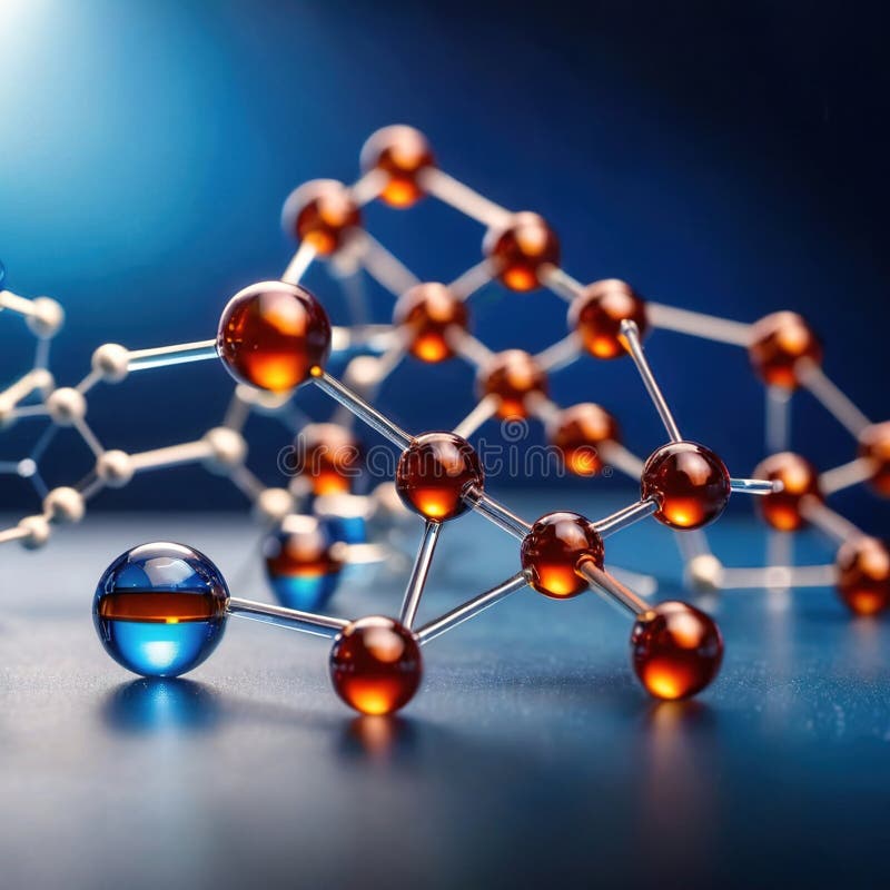 Model of Molecular Structure, Chemistry Representation of Molecule ...