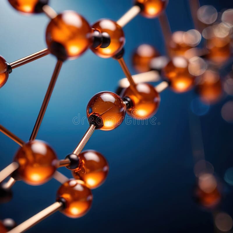 Model of Molecular Structure, Chemistry Representation of Molecule ...