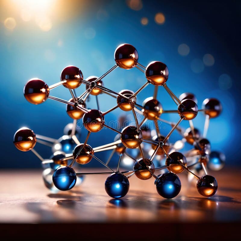 Model of Molecular Structure, Chemistry Representation of Molecule ...
