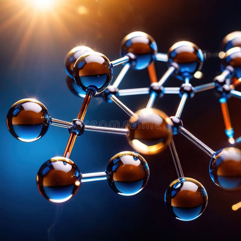 Model of Molecular Structure, Chemistry Representation of Molecule ...