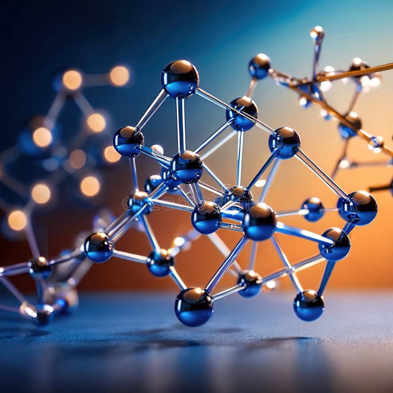 Model of Molecular Structure, Chemistry Representation of Molecule ...
