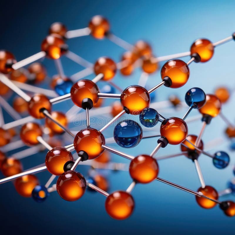 Model of Molecular Structure, Chemistry Representation of Molecule ...