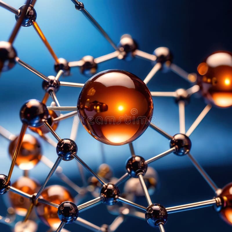 Model of Molecular Structure, Chemistry Representation of Molecule ...