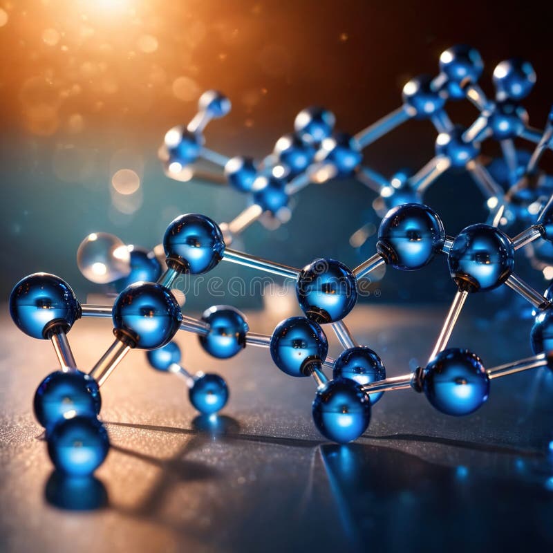 Model of Molecular Structure, Chemistry Representation of Molecule ...