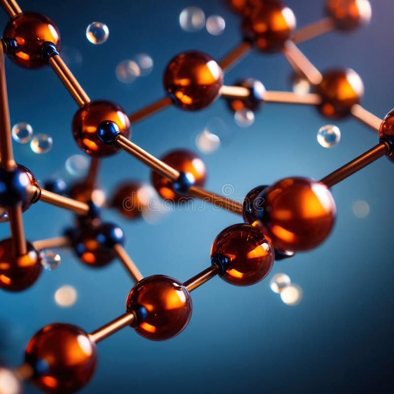 Model of Molecular Structure, Chemistry Representation of Molecule ...