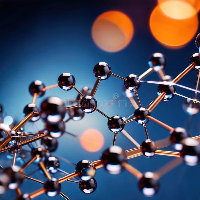 Model of Molecular Structure, Chemistry Representation of Molecule ...