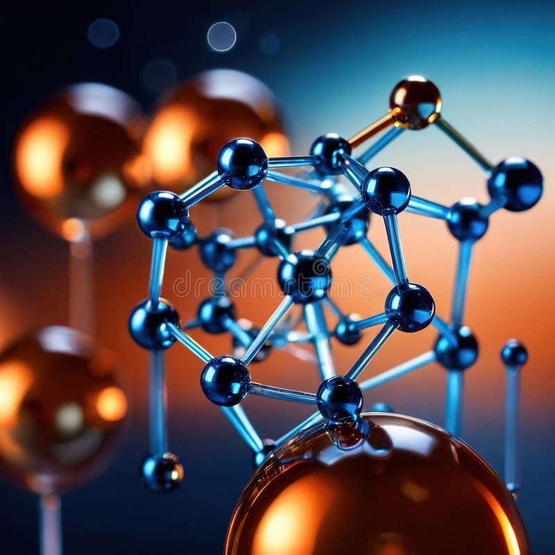 Model of Molecular Structure, Chemistry Representation of Molecule ...