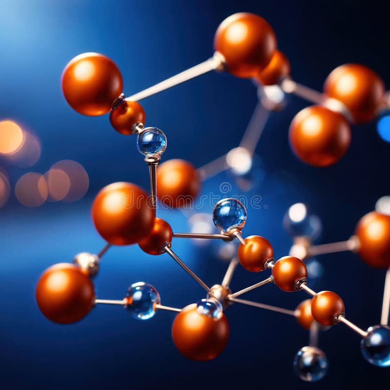 Model of Molecular Structure, Chemistry Representation of Molecule ...