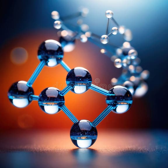 Model of Molecular Structure, Chemistry Representation of Molecule ...