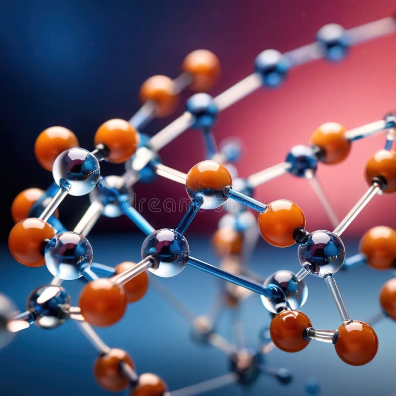 Model of Molecular Structure, Chemistry Representation of Molecule ...