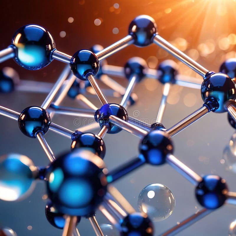 Model of Molecular Structure, Chemistry Representation of Molecule ...