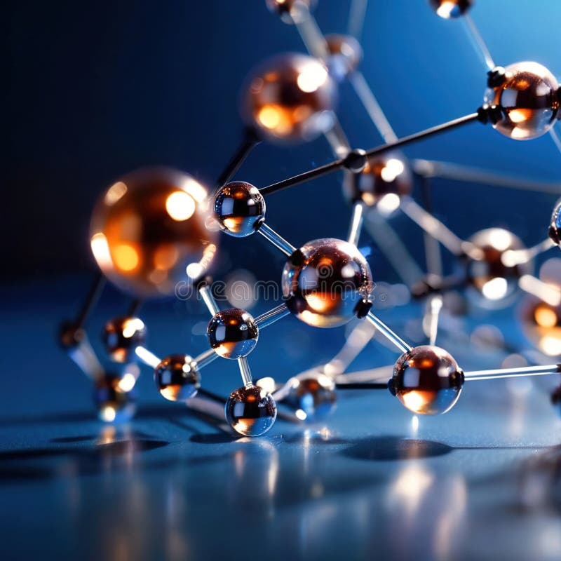 Model of Molecular Structure, Chemistry Representation of Molecule ...