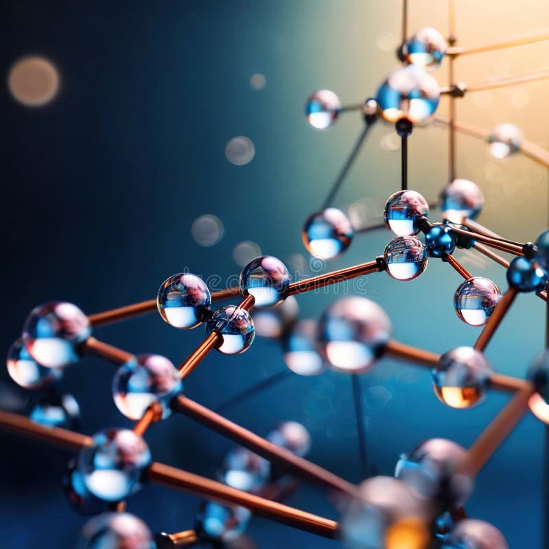 Model of Molecular Structure, Chemistry Representation of Molecule ...