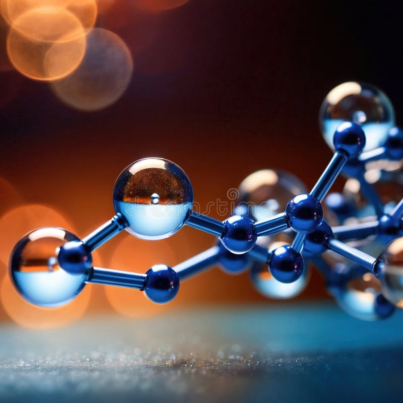 Model of Molecular Structure, Chemistry Representation of Molecule ...