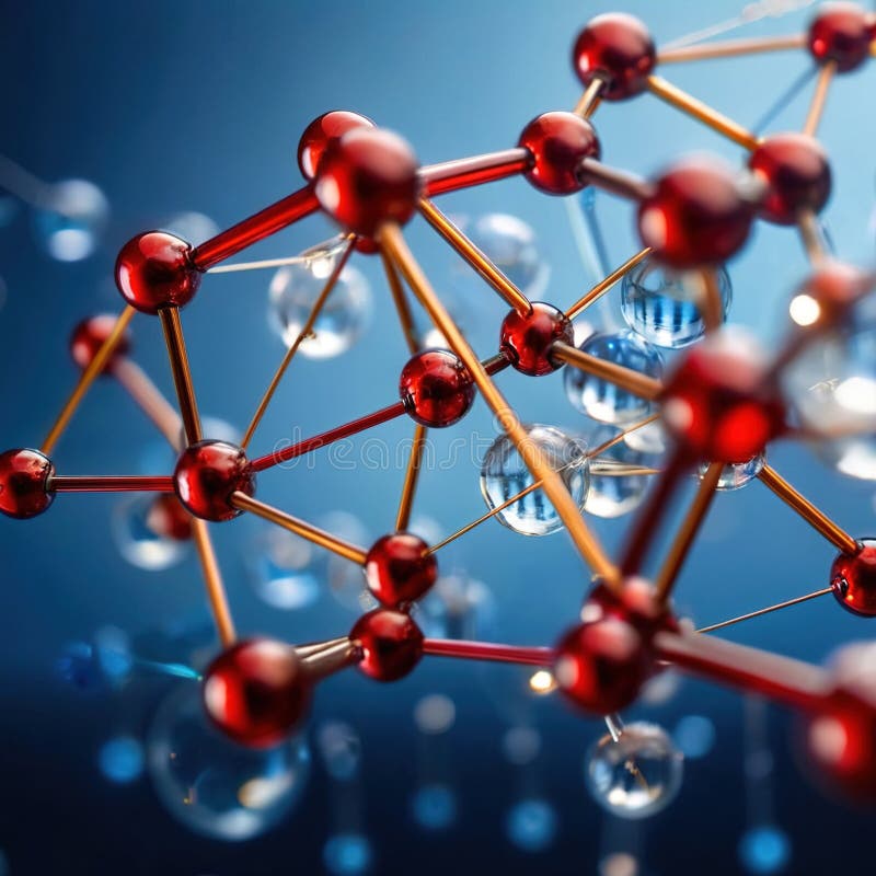 Model of Molecular Structure, Chemistry Representation of Molecule ...