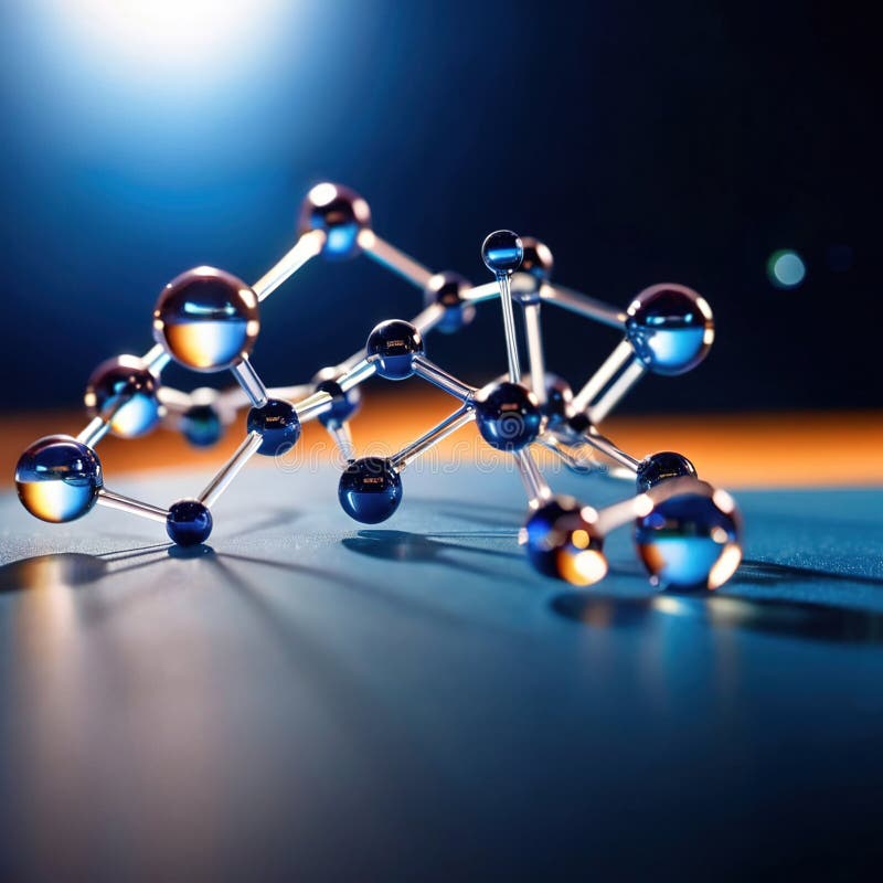 Model of Molecular Structure, Chemistry Representation of Molecule ...