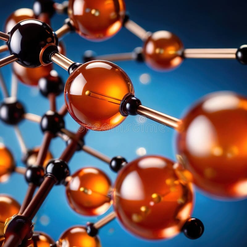 Model of Molecular Structure, Chemistry Representation of Molecule ...