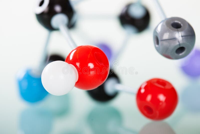 Model of Molecular Structure Stock Photo - Image of biology, healthcare ...