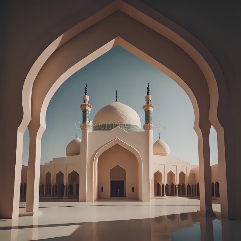 Model Mosque stock illustration. Illustration of replica - 304310981