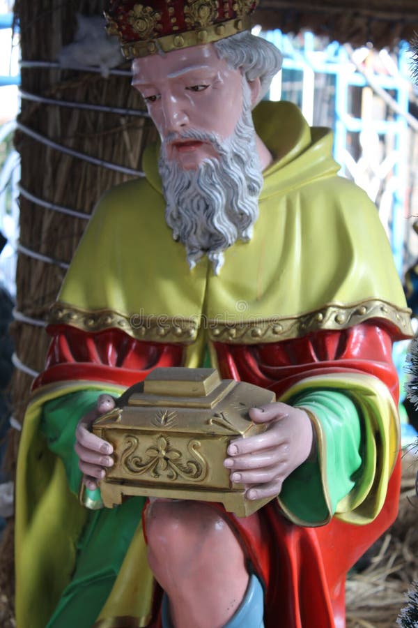 Model of the Nativity Scene at Jesus Birth in a Stable in Bethlehem ...