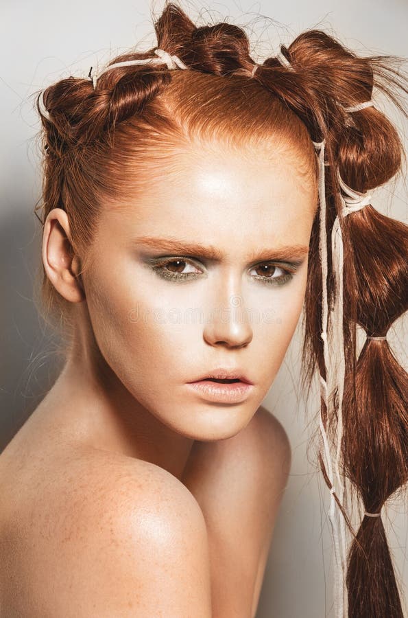 Model with natural makeup stock photo. Image of fashion - 55613060