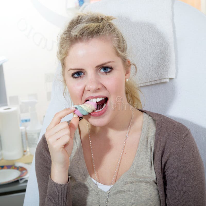 Model with nice teeth stock image. Image of mouth, portrait - 39469277