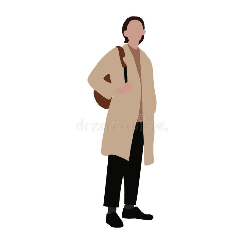 Faceless Fashion Illustration of a Modern Man Stock Vector ...