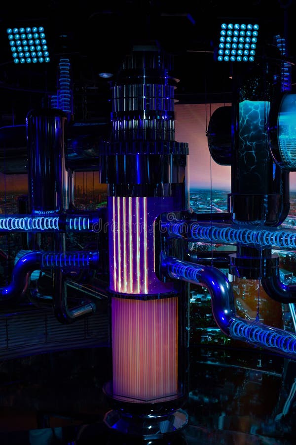 Model of a nuclear reactor stock photo. Image of concept - 298479464