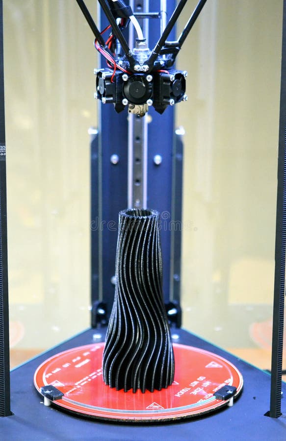 The Model Object Printed on the 3d Printer is Inside the 3d Printer ...