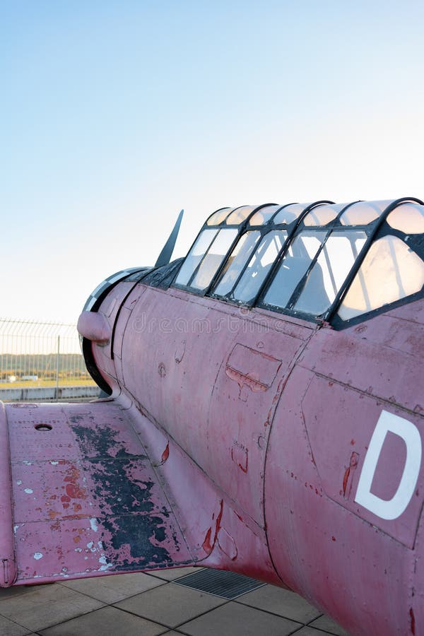 Model of an Old Airplane Side View Editorial Stock Image - Image of ...