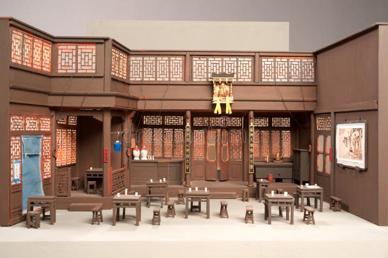 Model of an Opera on Chinese Theatre Stock Image - Image of interior ...