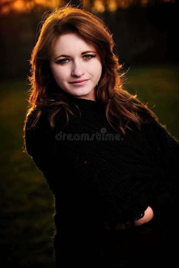 Model Outdoor stock photo. Image of brunette, relax, exotic - 12100348