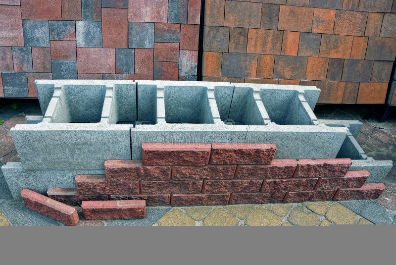 A Model of a Part of the Frame of a Wall of Bricks and a Model of Tiles ...