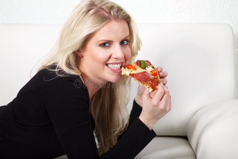 Model with pizza stock image. Image of face, model, food - 38756023